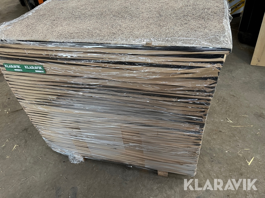 Troldtekt 57,6 m2 Troldtekt Ultra fin - sort, Skive, Klaravi