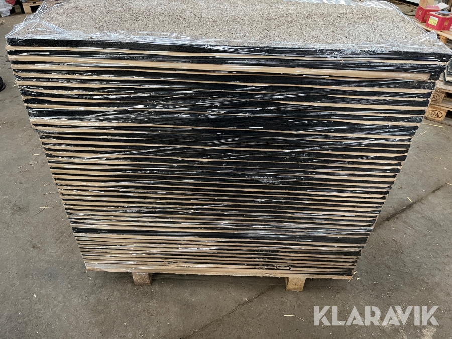 Troldtekt 57,6 m2 Troldtekt Ultra fin - sort, Skive, Klaravi