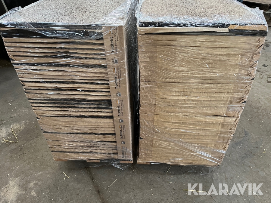 Troldtekt 57,6 m2 Troldtekt Ultra fin - sort, Skive, Klaravi