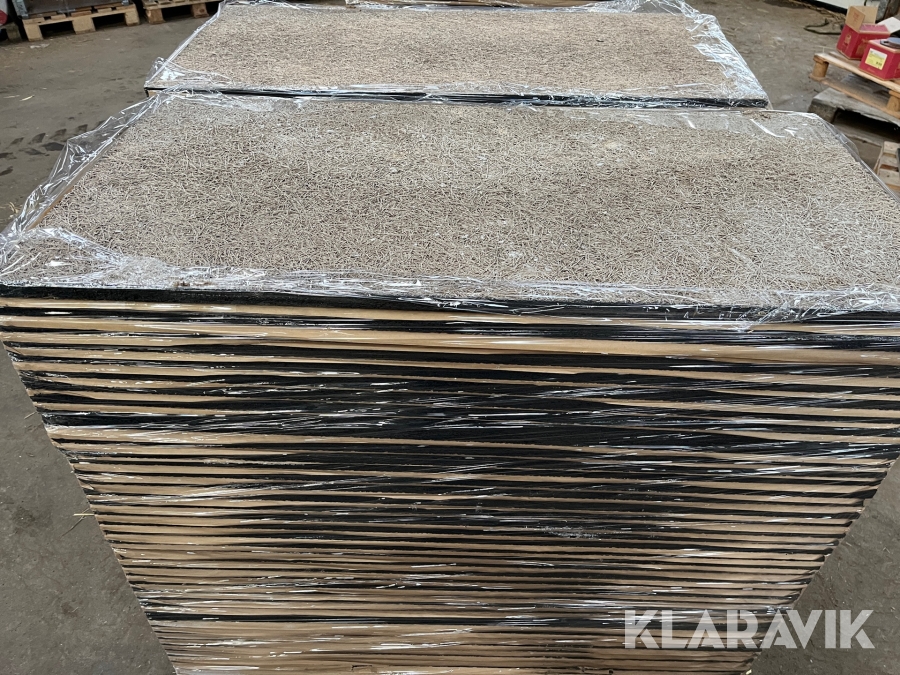 Troldtekt 57,6 m2 Troldtekt Ultra fin - sort, Skive, Klaravi