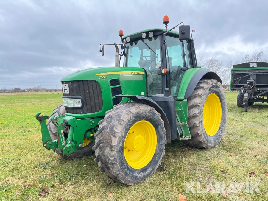 Traktor John Deere 7530 4wd, Aalborg, Klaravik auktioner