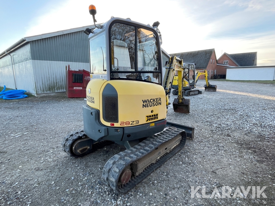 Gravemaskine Wacker Neuson 28Z3, Nordfyns, Klaravik auktione
