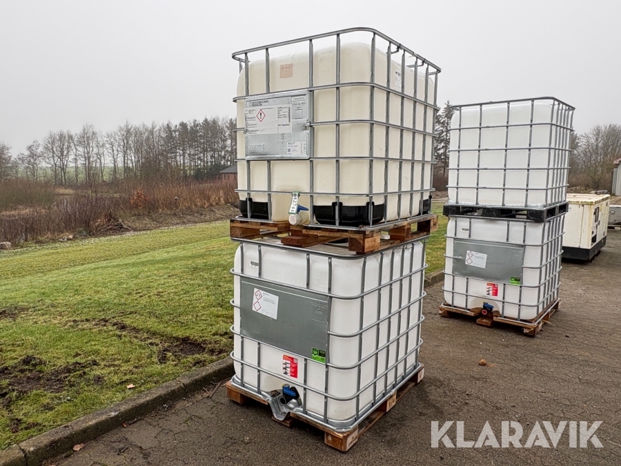 Palletank 1000 liter, Rebild, Klaravik auktioner