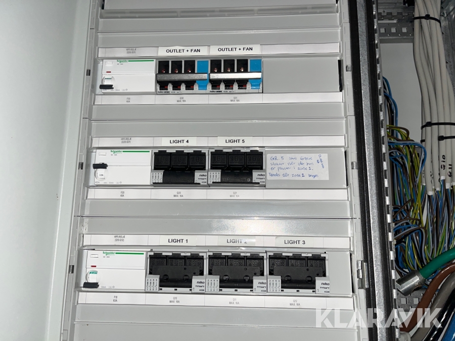 Eltavle Dansk tavle teknik A/S, Gribskov, Klaravik auktioner