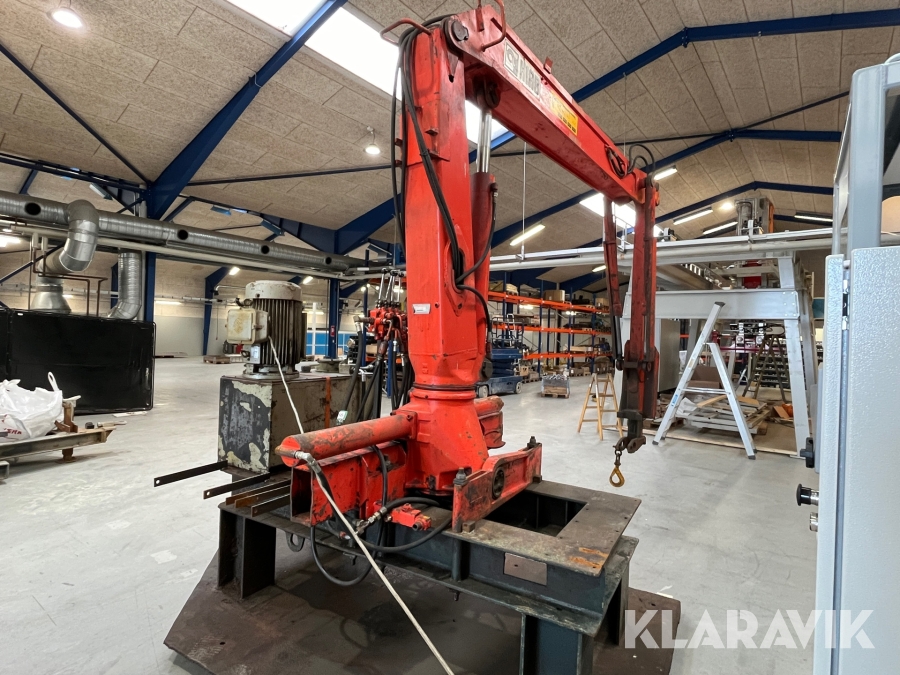 Værkstedskran Hiab-Foco, Mariagerfjord, Klaravik auktioner
