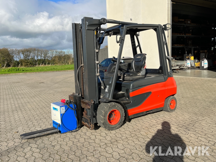 El truck Linde E35L-01, Varde, Klaravik auktioner