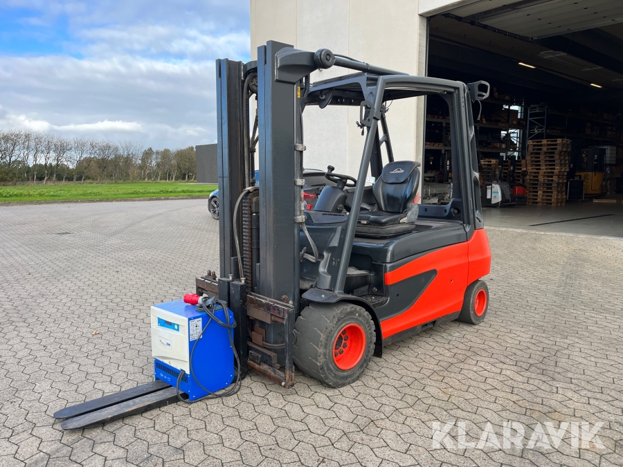 El truck Linde E35L-01, Varde, Klaravik auktioner
