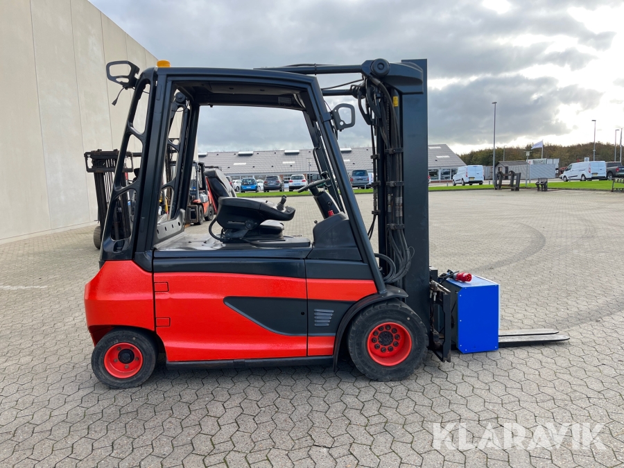 El truck Linde E35L-01, Varde, Klaravik auktioner