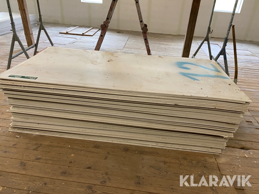 Gipsplader 295 stk, Skanderborg, Klaravik auktioner