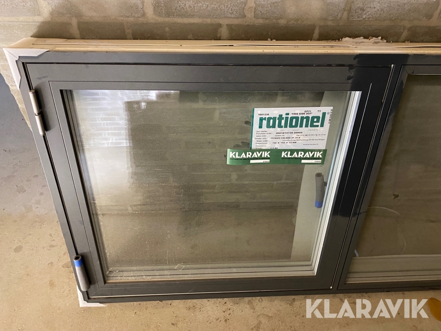 Vindue Rationel Alu træ 252,8 x 86,3 cm, Sønderborg, Klaravi