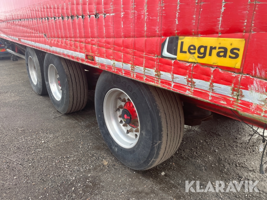 Walkinfloor trailer Legras, Horsens, Klaravik auktioner