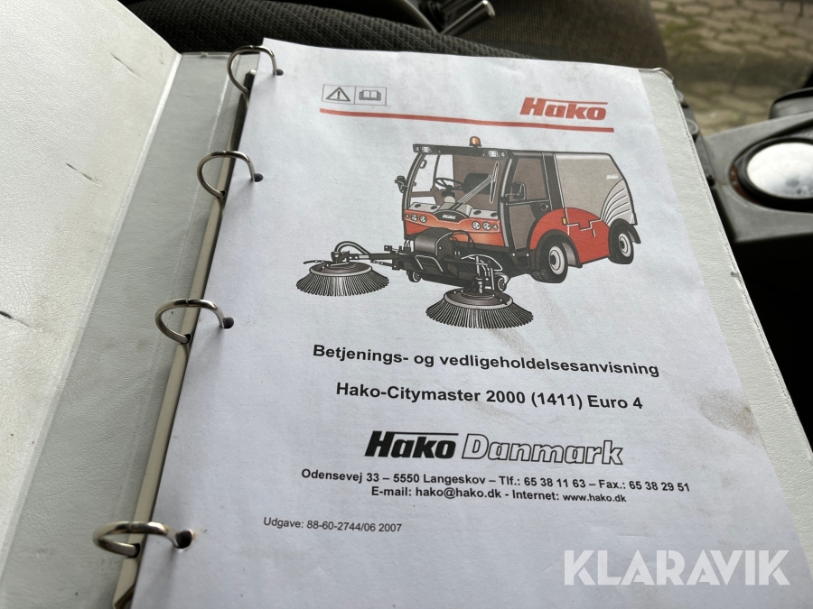 Fejesugemaskine Hako Citymaster 2000, Aarhus, Klaravik aukti
