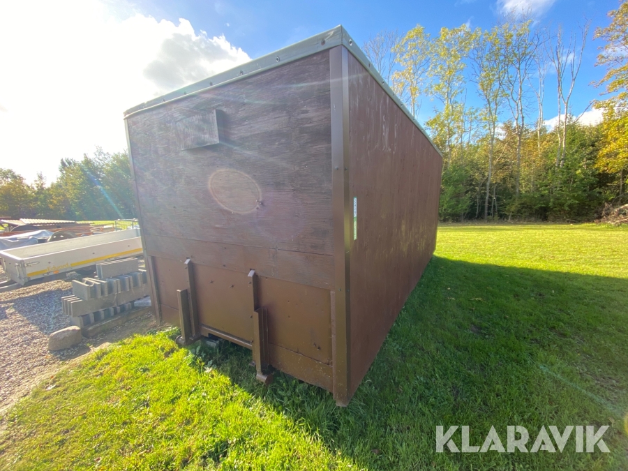 Lukket container til wirehejs, Ringsted, Klaravik auktioner