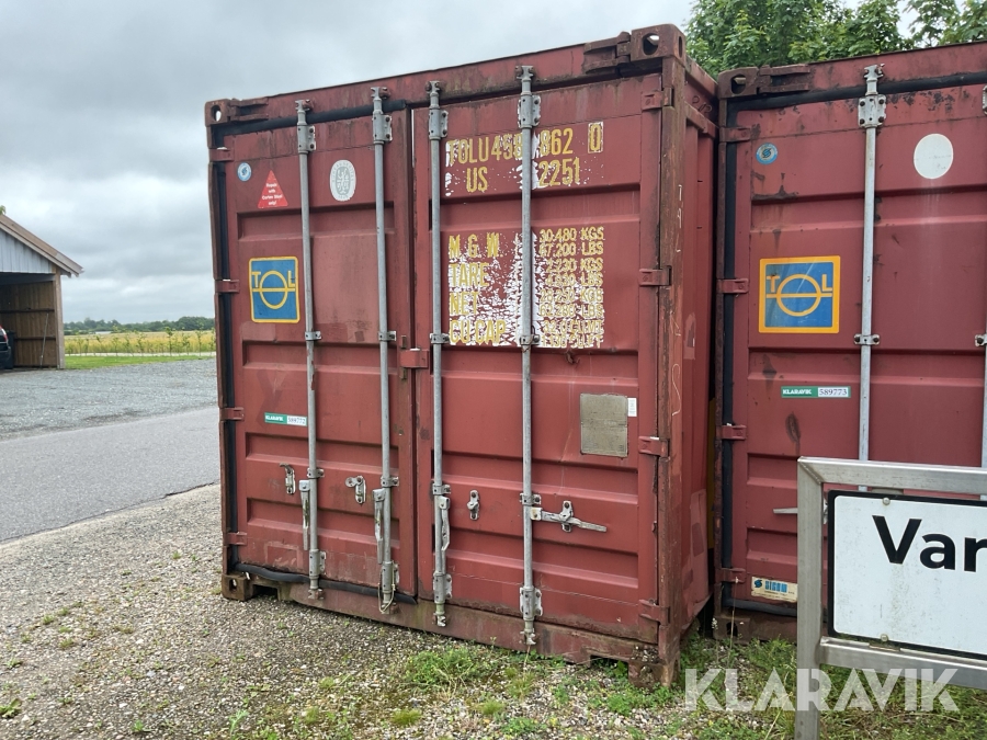 20 fods container Sicom 1CC OT 30/92, Vejen, Klaravik auktio