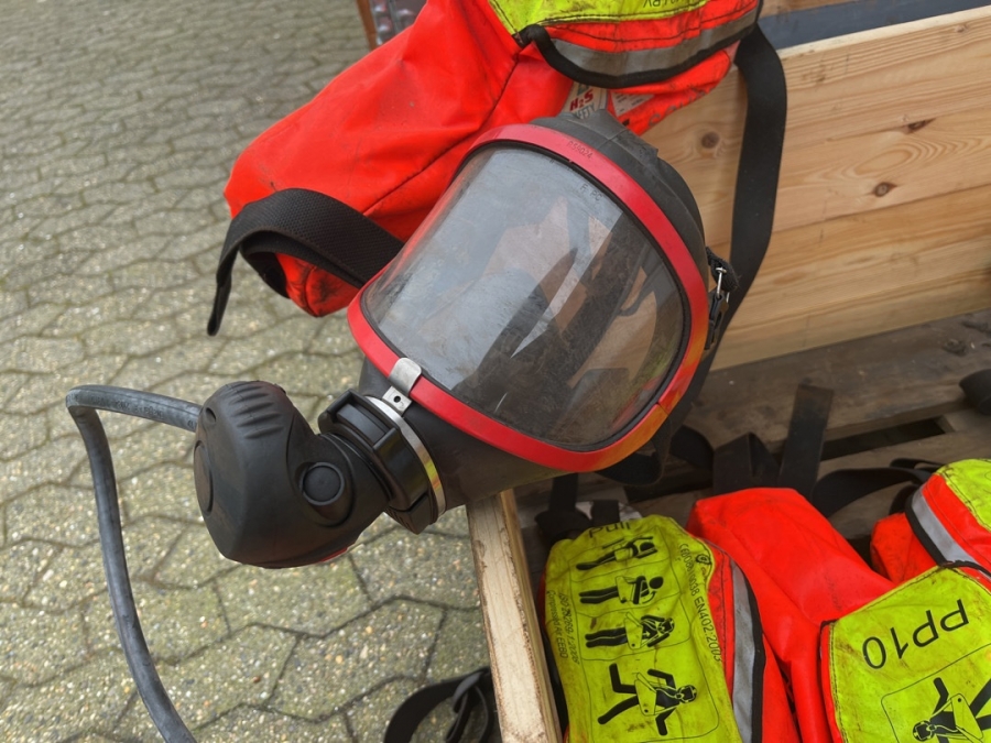 Flugtmasker med flaske