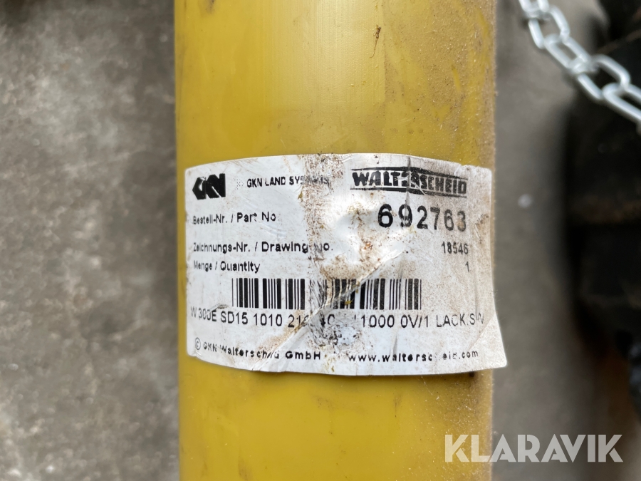 Blandet lot med reservedele PTO Aksler, Vordingborg, Klaravi