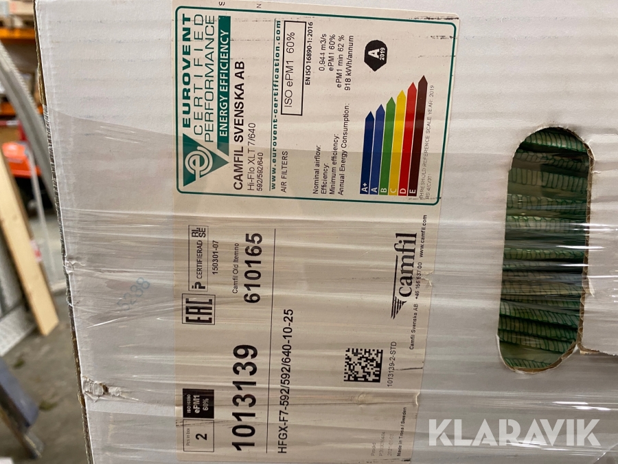 Filter Vallox, Aarhus, Klaravik auktioner