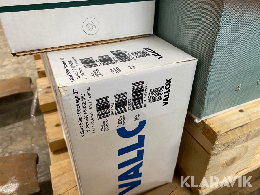 Filter Vallox, Aarhus, Klaravik auktioner