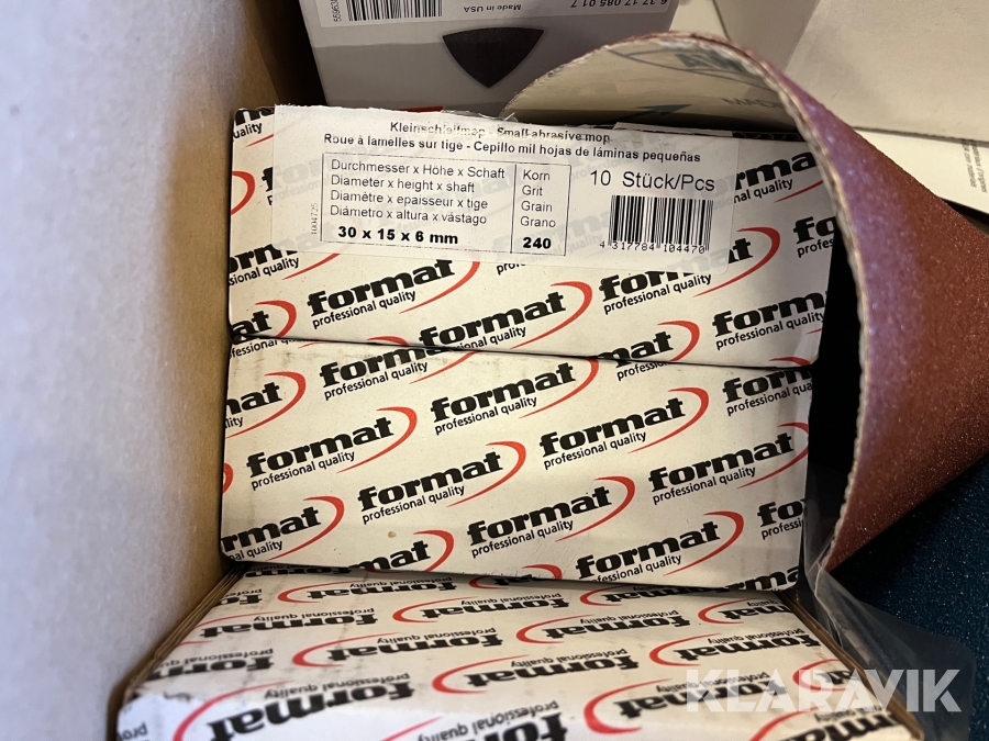 Sandpapir og skiver., Rebild, Klaravik auktioner