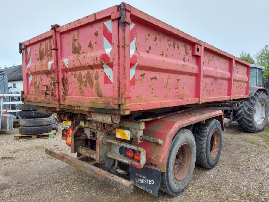 Containervogn med container