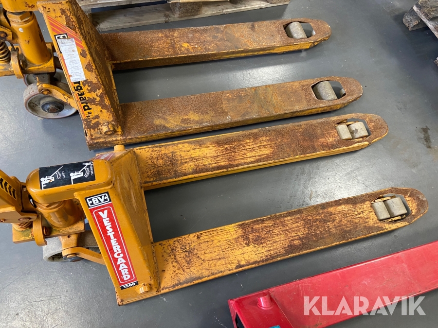 Palleløfter Vestergaard 1500, Holbæk, Klaravik auktioner
