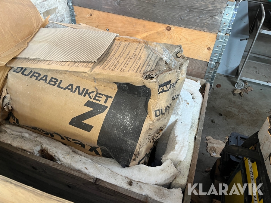 Isolering Fiberfrax Durablanket, Allerød, Klaravik auktioner