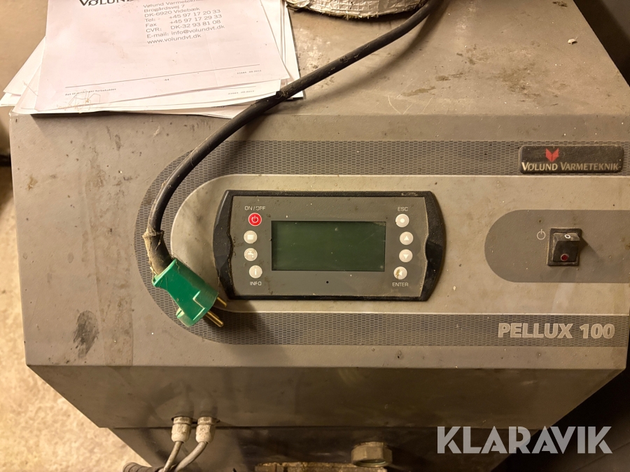 Pille fyr ink. skorsten Vølund varmekilder PBMAx 20.1, Esbje