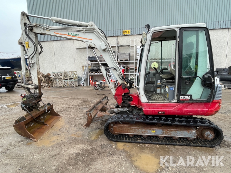 Gravemaskine Takeuchi TB250, Egedal, Klaravik auktioner