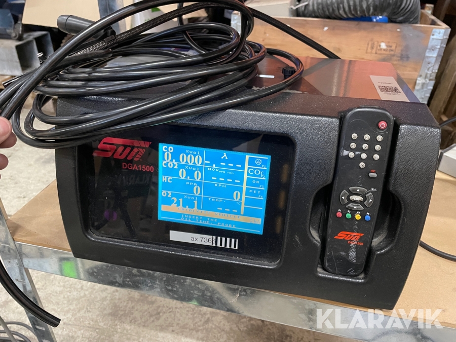 4 gas tester Sun DGA1500, Odense, Klaravik auktioner