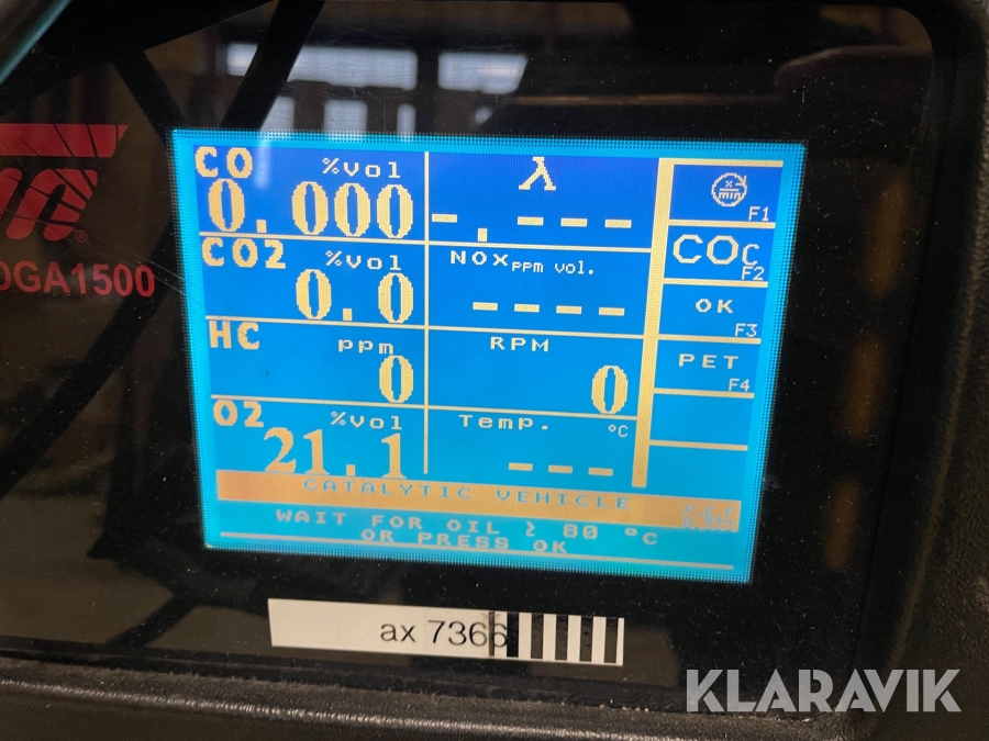 4 gas tester Sun DGA1500, Odense, Klaravik auktioner