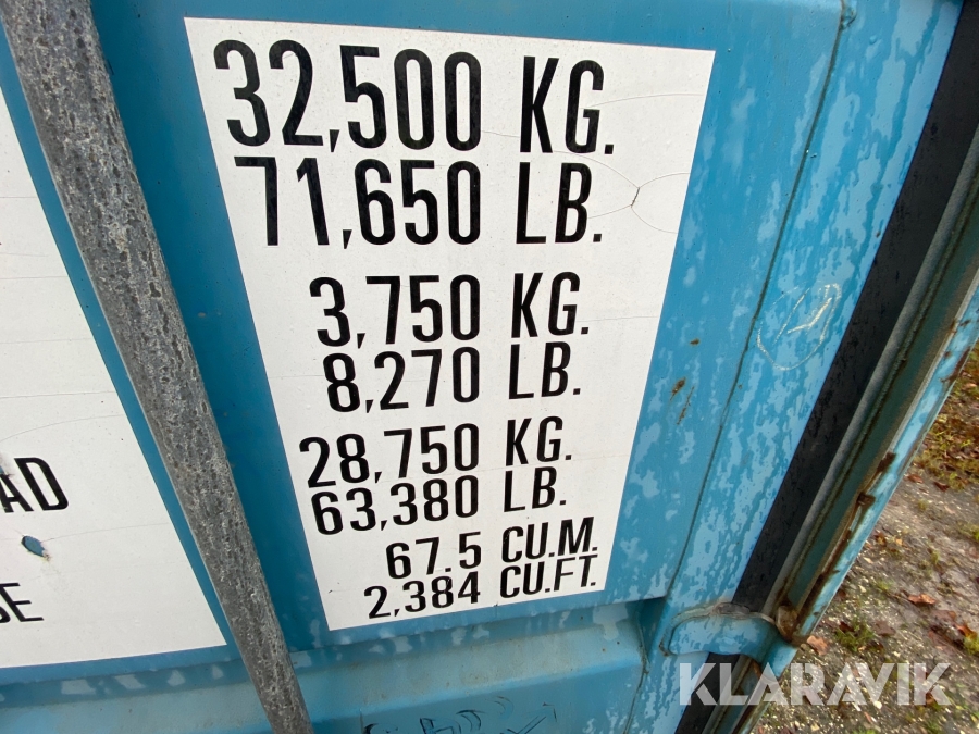 40 fods container, Ringsted, Klaravik auktioner
