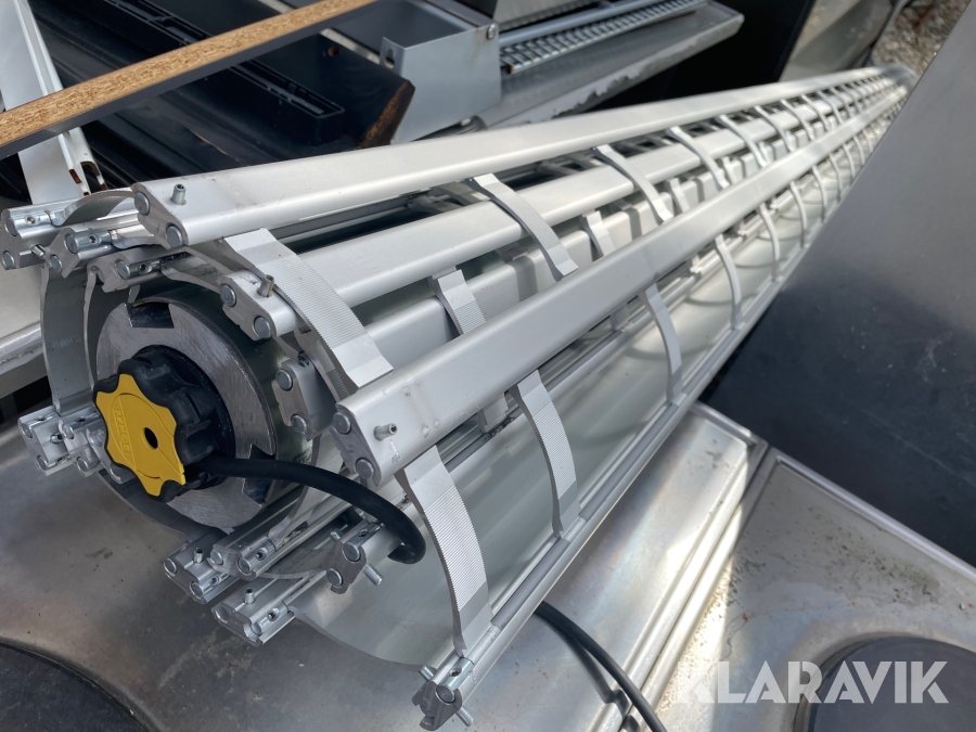 Sikkerheds gardin med skinner i aluminium, Odense, Klaravik