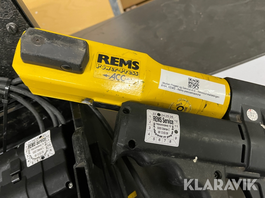 Presseværktøj x2 REMS Type 577 & 57802, København, Klaravik