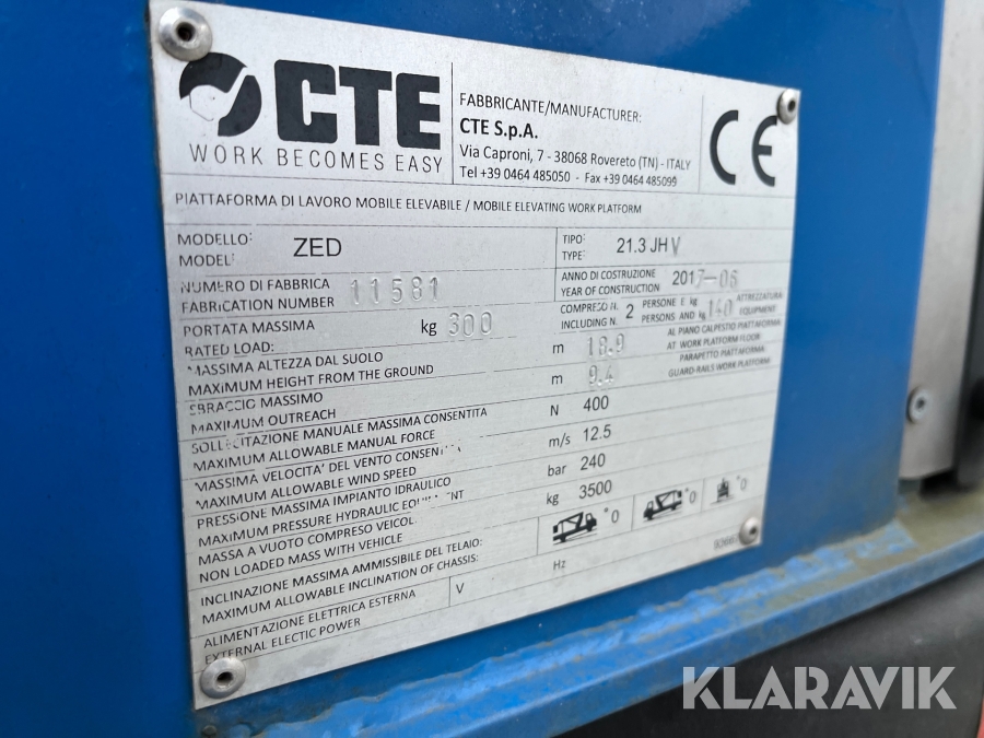 Liftbil Nissan CTE NT400, Dragør, Klaravik auktioner