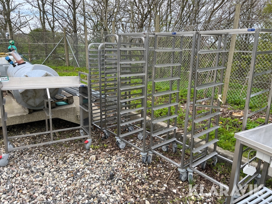 Storkøkkenreoler, Randers, Klaravik auktioner