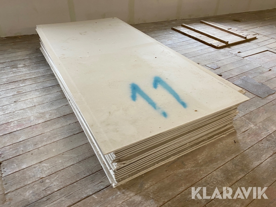 Gipsplader 295 stk, Skanderborg, Klaravik auktioner