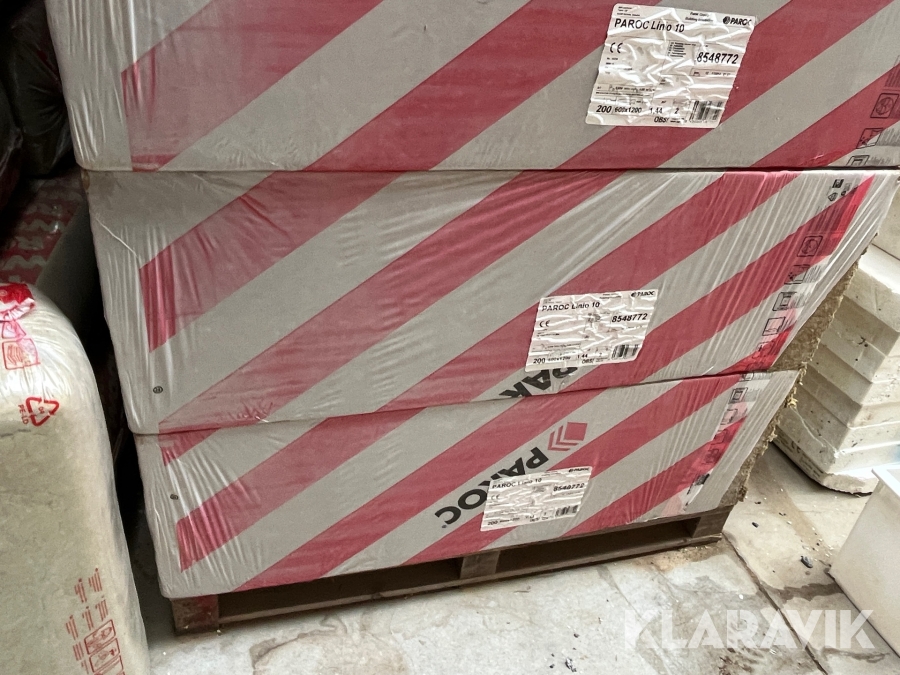 Isolering pladebatts Paroc, Aalborg, Klaravik auktioner