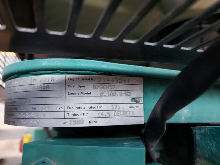 185 KVA nødgenerator