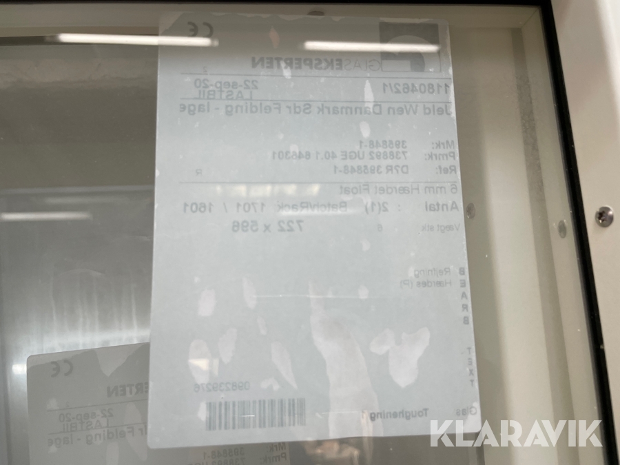 Dobbeltdør Swedoor, Næstved, Klaravik auktioner