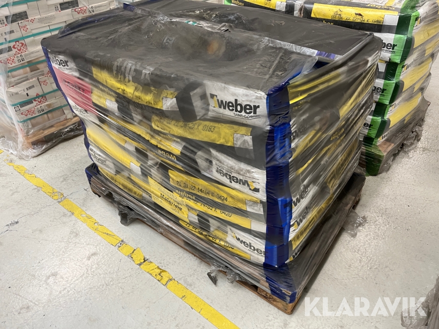 Slidlagsbeton Weber 42 poser, Viborg, Klaravik auktioner