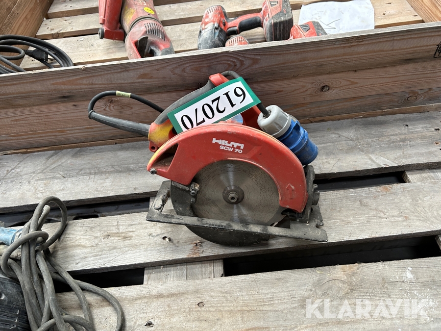 Rundsav Hilti SCW 70, Ringsted, Klaravik auktioner