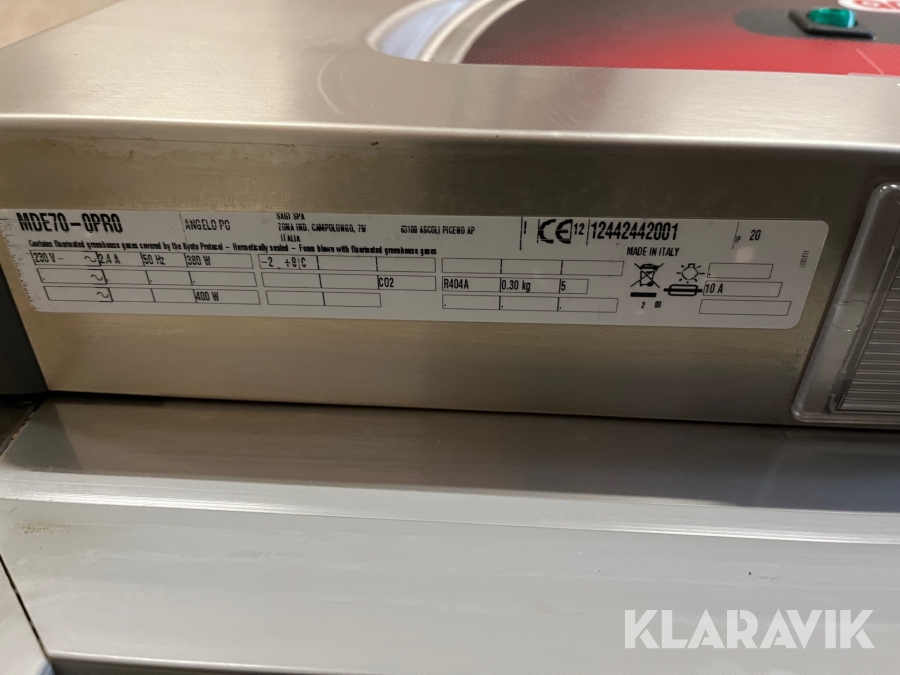 Angelo Po MDE70-OPRO, Hillerød, Klaravik auktioner