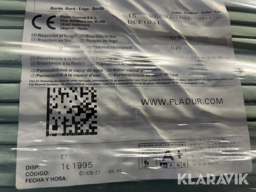 Gulvgips 3 1/2 palle Moland More Floor VK, Rødovre, Klaravik