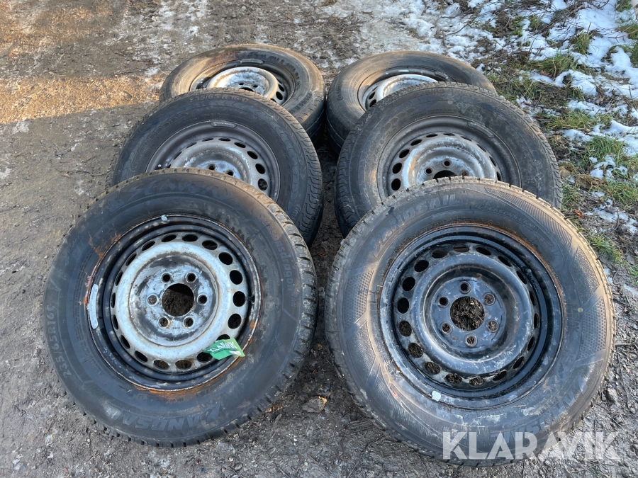 Stålfælge med dæk Andsal / Continental 235/65R16C, Nordfyns,