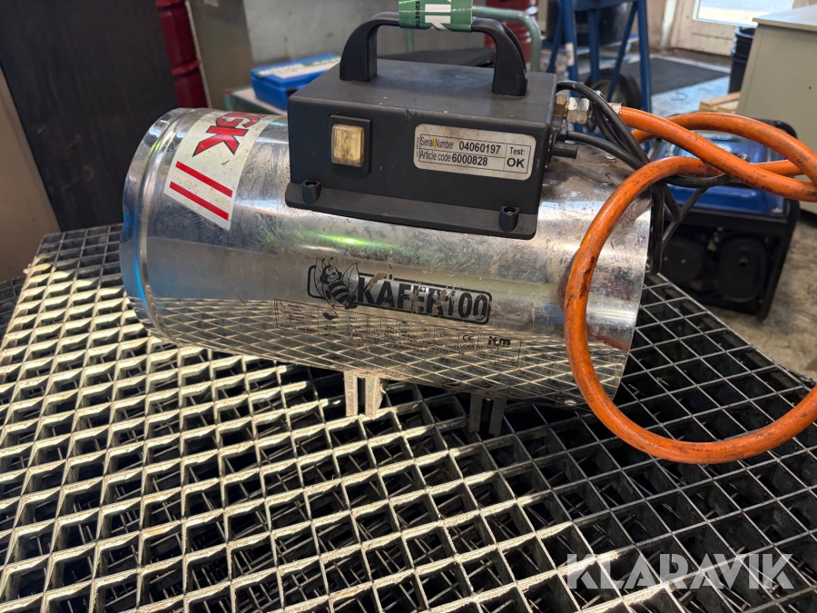 Gasvarmer KAFER 100 REG, Holbæk, Klaravik auktioner