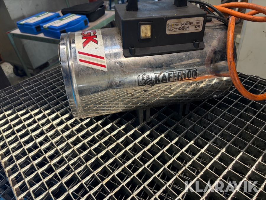 Gasvarmer KAFER 100 REG, Holbæk, Klaravik auktioner