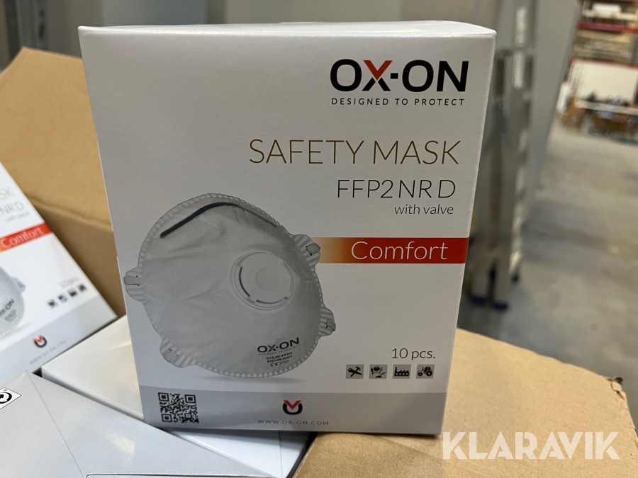 Sikkerheds masker OX-ON FFP2 NRD - med ventil, Ballerup, Kla