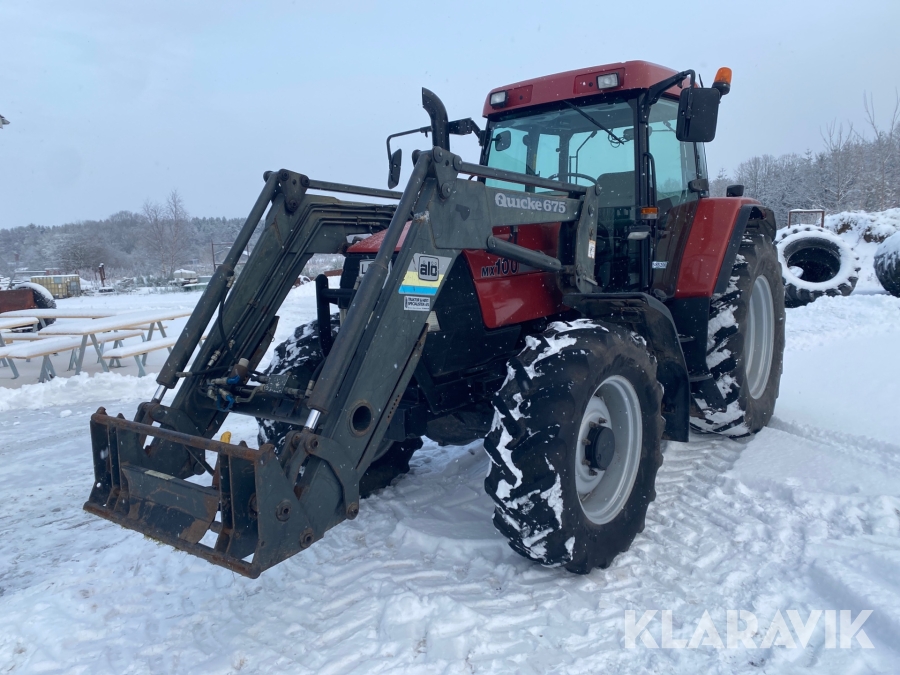 Traktor med frontlæsser Case / IH Mx100, Ikast-Brande, Klara