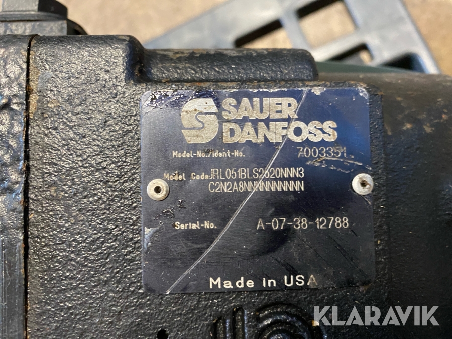 Hydralik pumpe og motor Sauer Danfoss, Silkeborg, Klaravik a