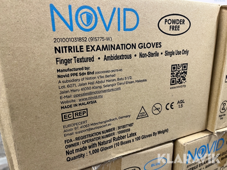 10 kasser str Medium Novid Nitrilhandsker, Roskilde, Klaravi